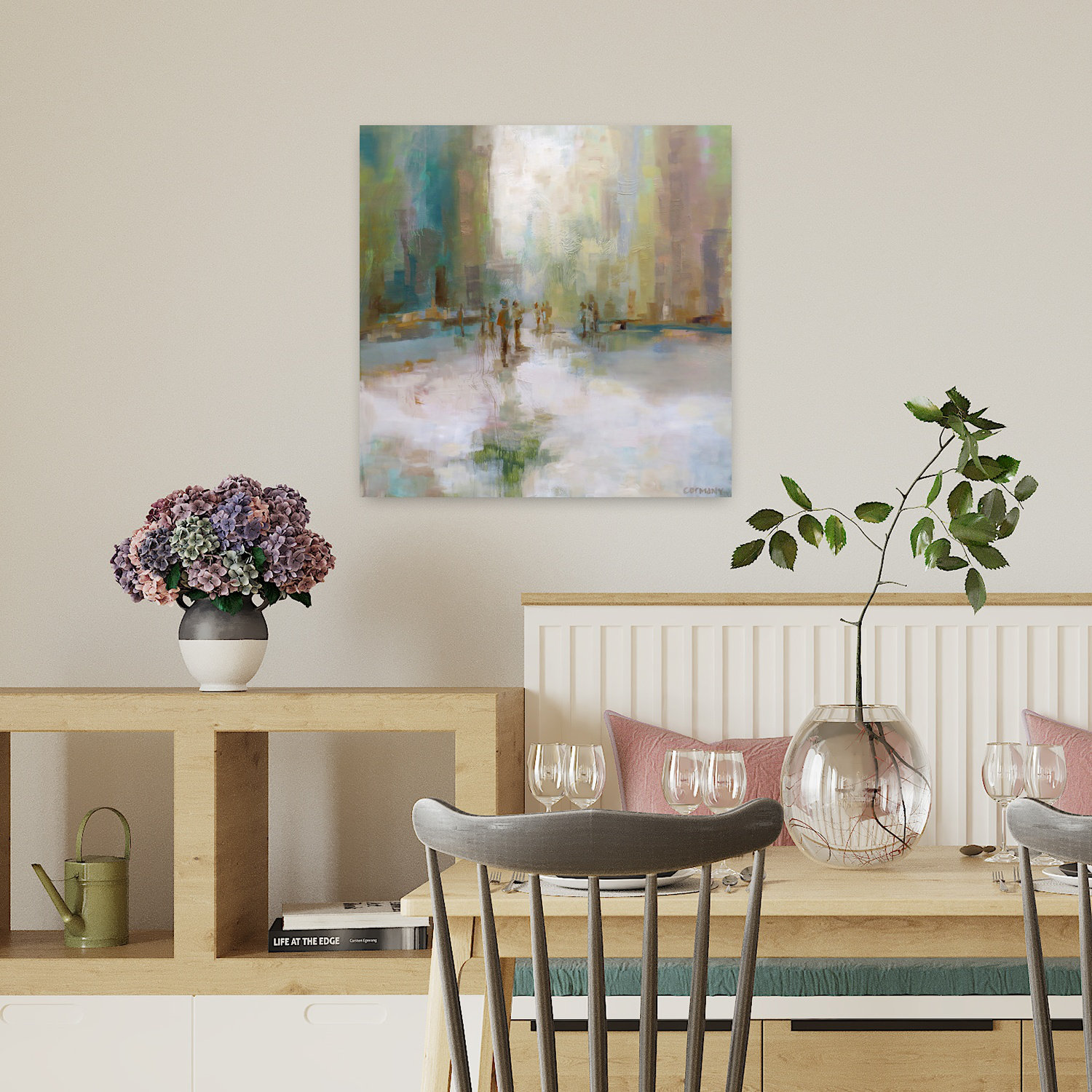 Latitude Run® Morning Commute Abstract Contemporary Art | Wayfair