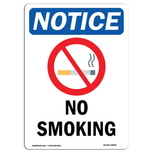 SignMission No Smoking Sign | Wayfair