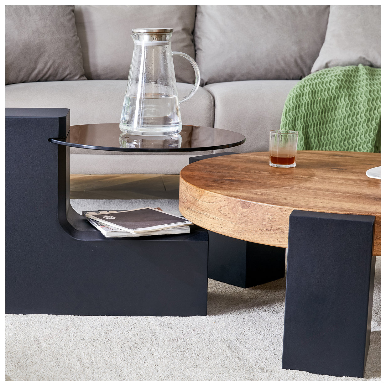 Ivy Bronx The Detachable Double-Decker Coffee Table, a Stylish and ...