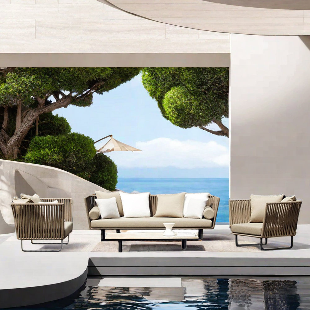 Elegant Home Furnishings.s Waterproof fabric patio sofa set | Wayfair