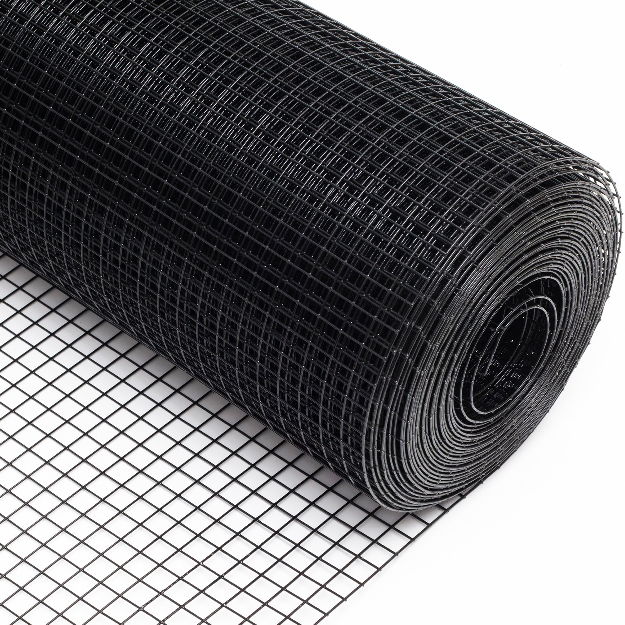 HITTITE Black PVC Coated Hardware Cloth Chicken Wire Fence Roll | Wayfair