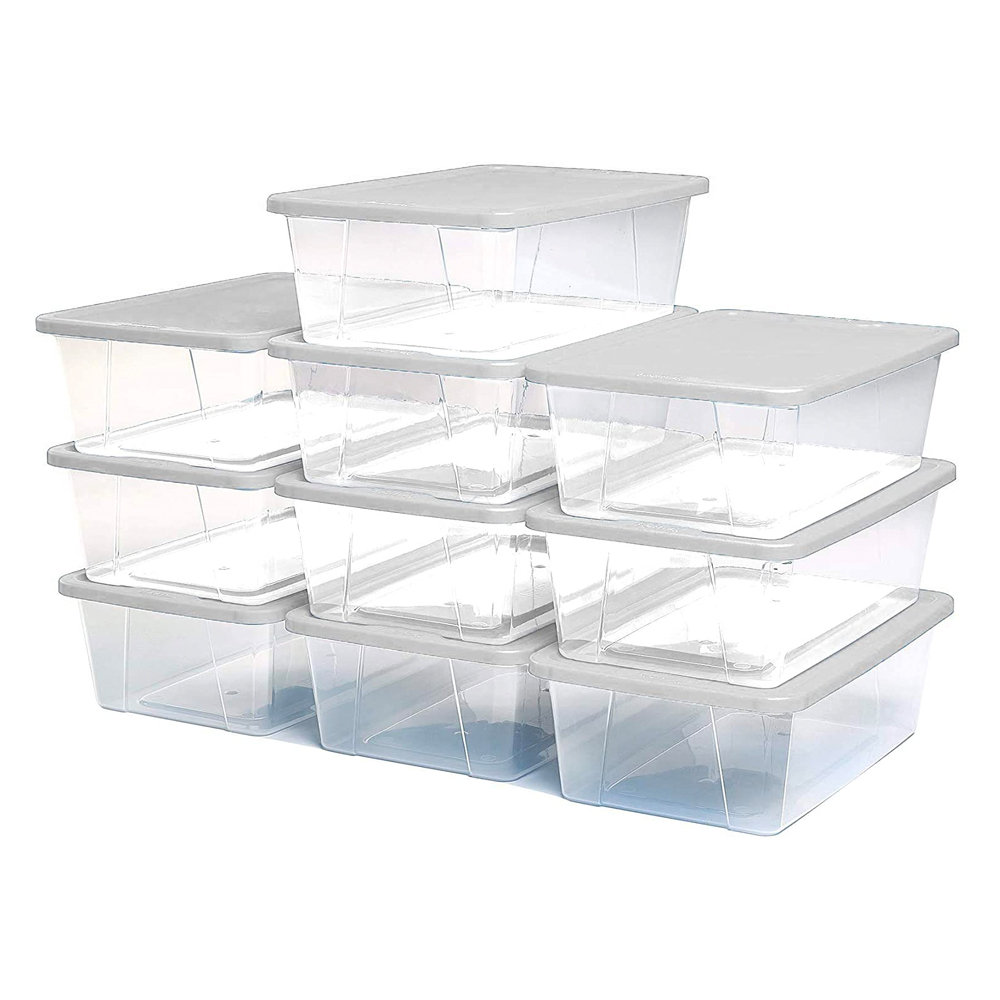 Homz Stackable Plastic Storage Container & Reviews | Wayfair