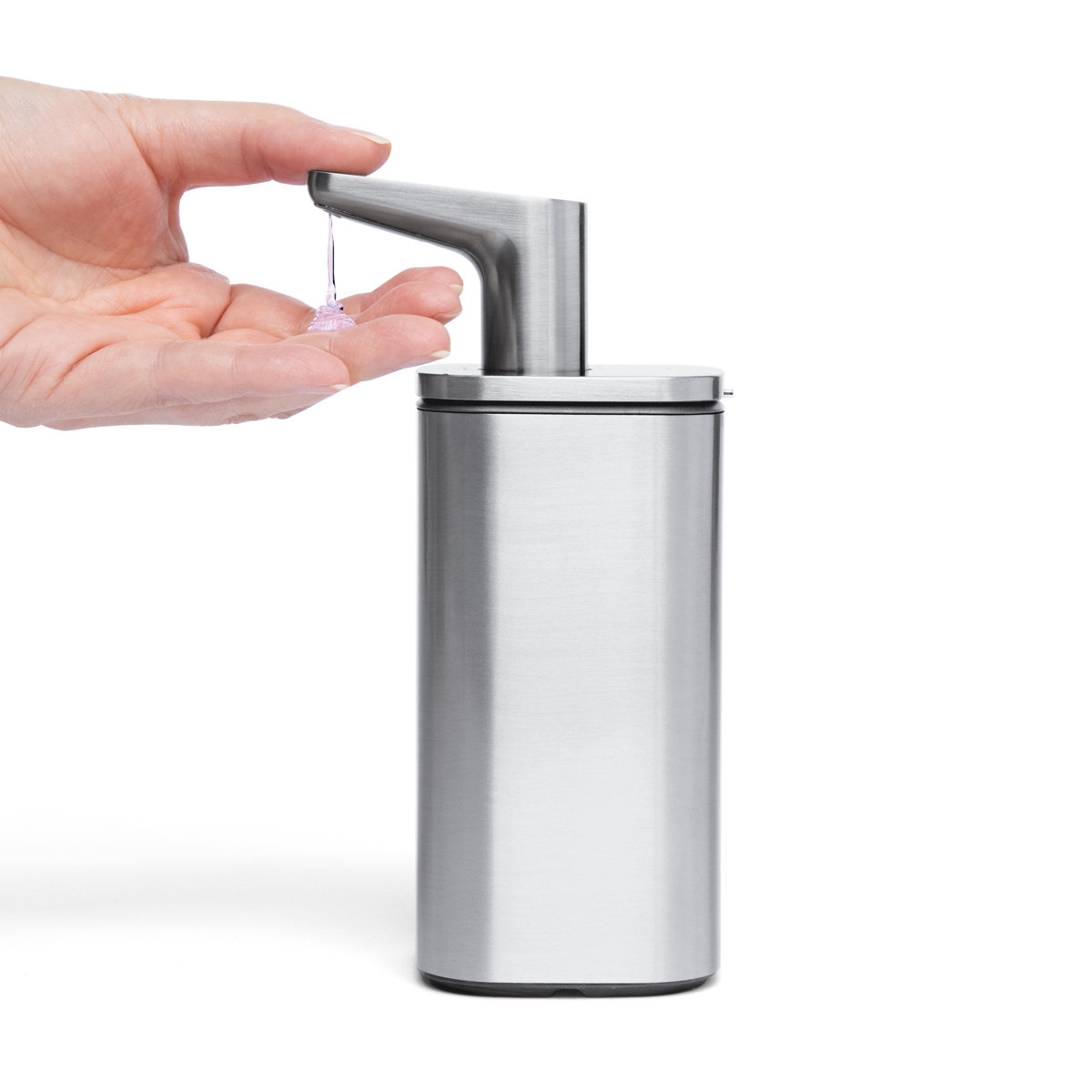 Simplehuman 10 oz. Liquid Soap Pulse Pump Dispenser, Brushed Stainless ...