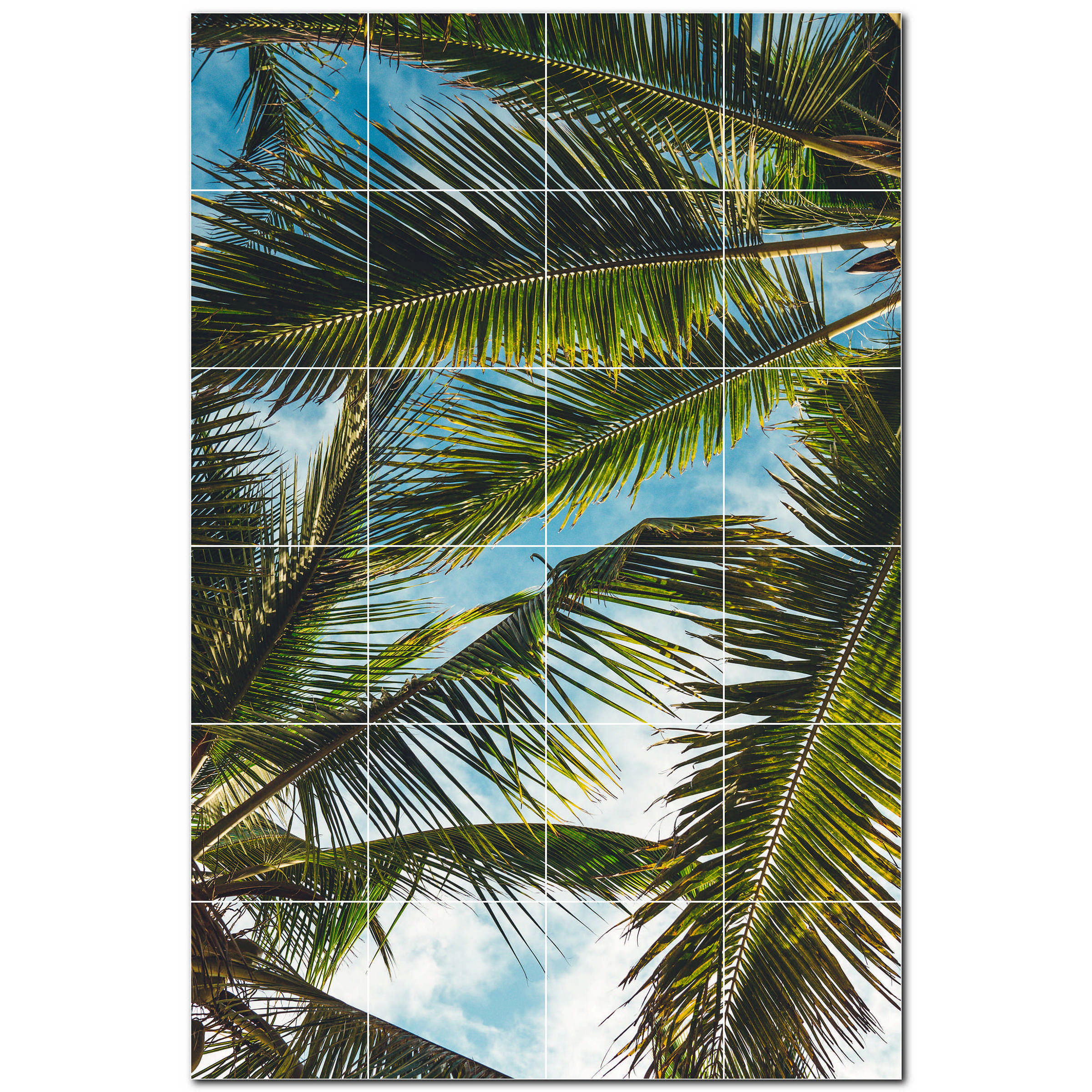 Picture-Tiles.com 32" x 48" Ceramic Trees Photo Decorative Mural Tile ...