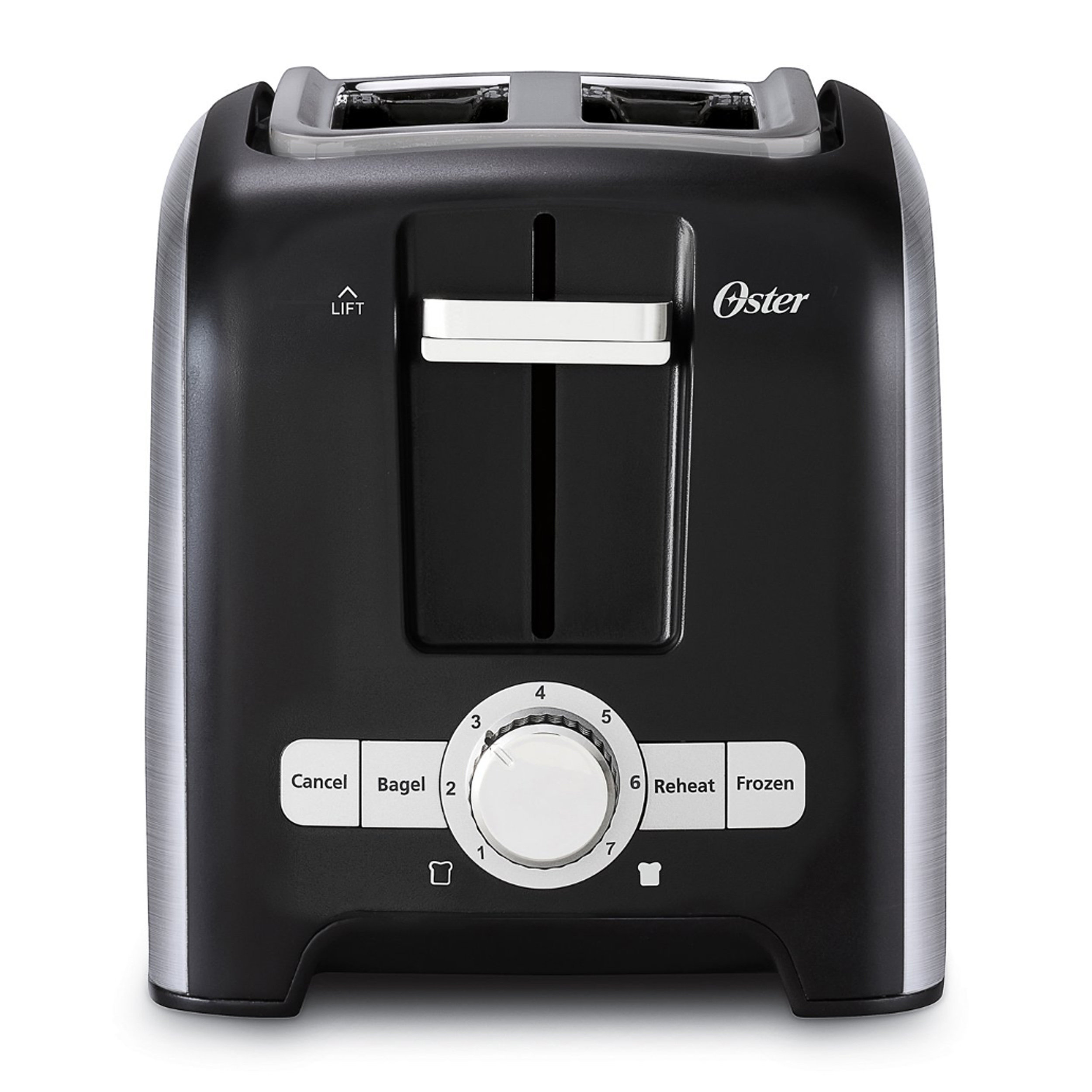 Oster 2 Slice Toaster with Extra-Wide Slots in Brushed Stainless Steel ...