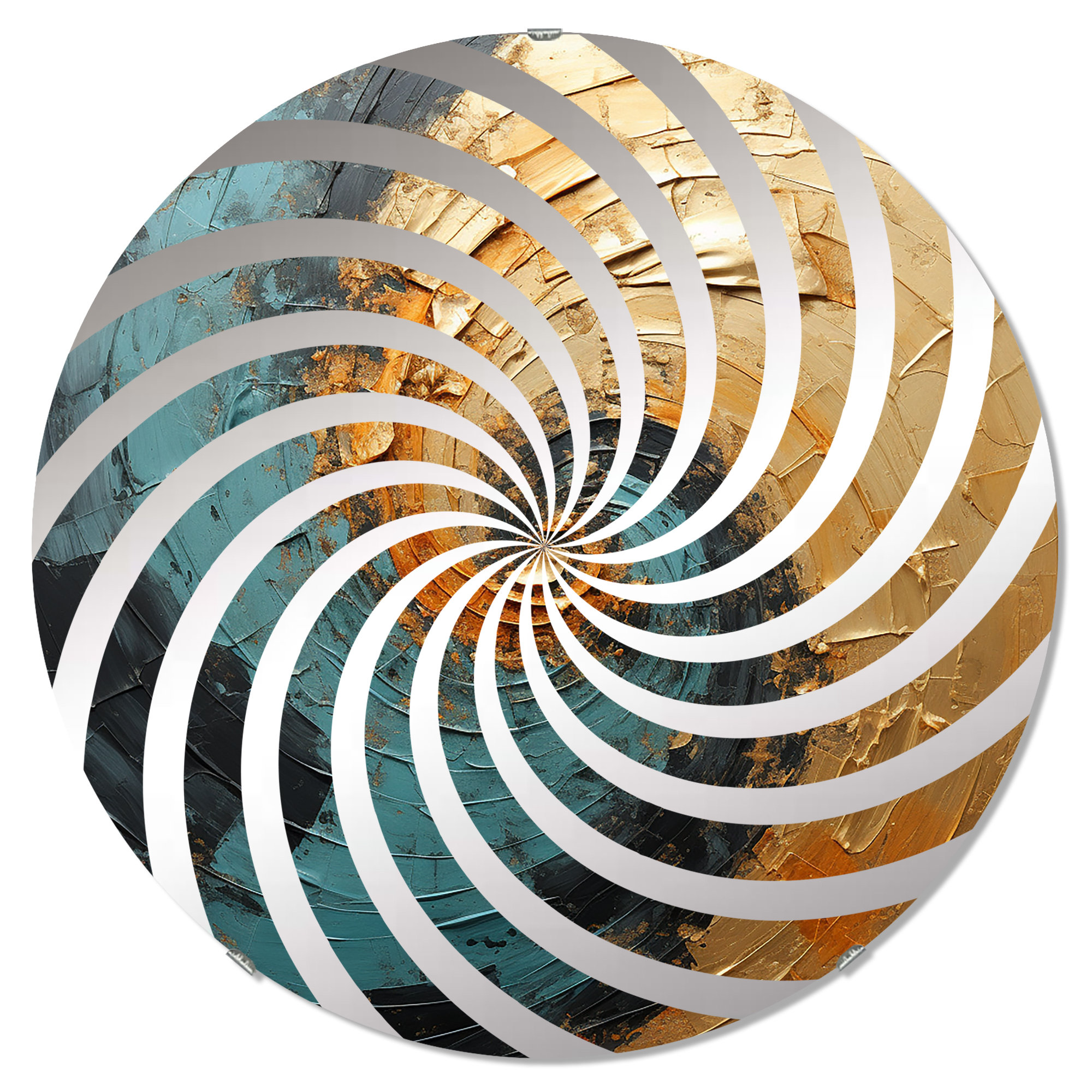 East Urban Home Desert Mirage Swirl Vortex IV - Vortex Decorative ...