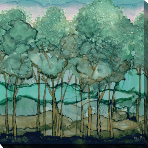 Winston Porter Green Tree Grove On Canvas by Elizabeth Medley Print ...