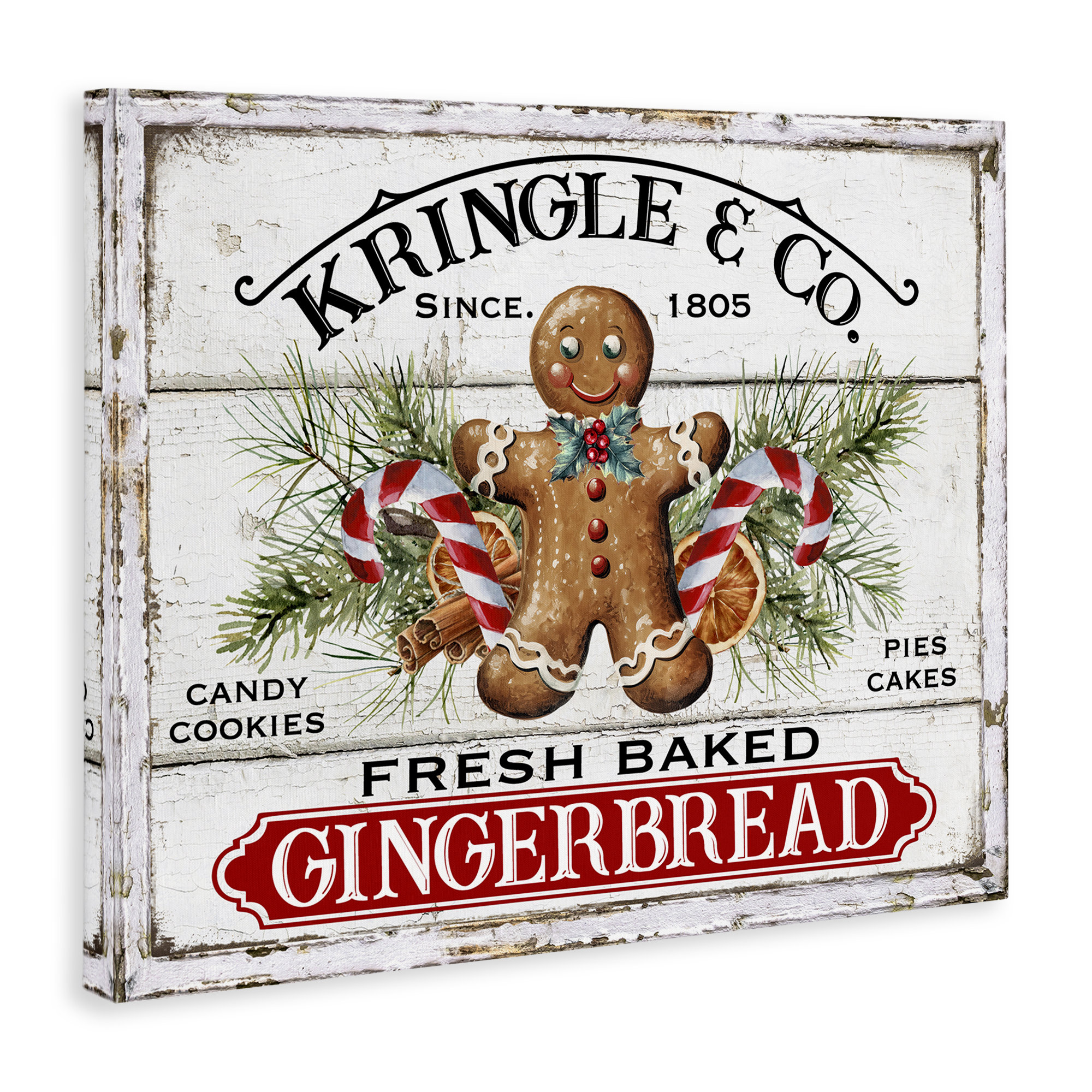The Holiday Aisle® Fresh Gingerbread Cookies Canvas Wall Art by Creatif ...