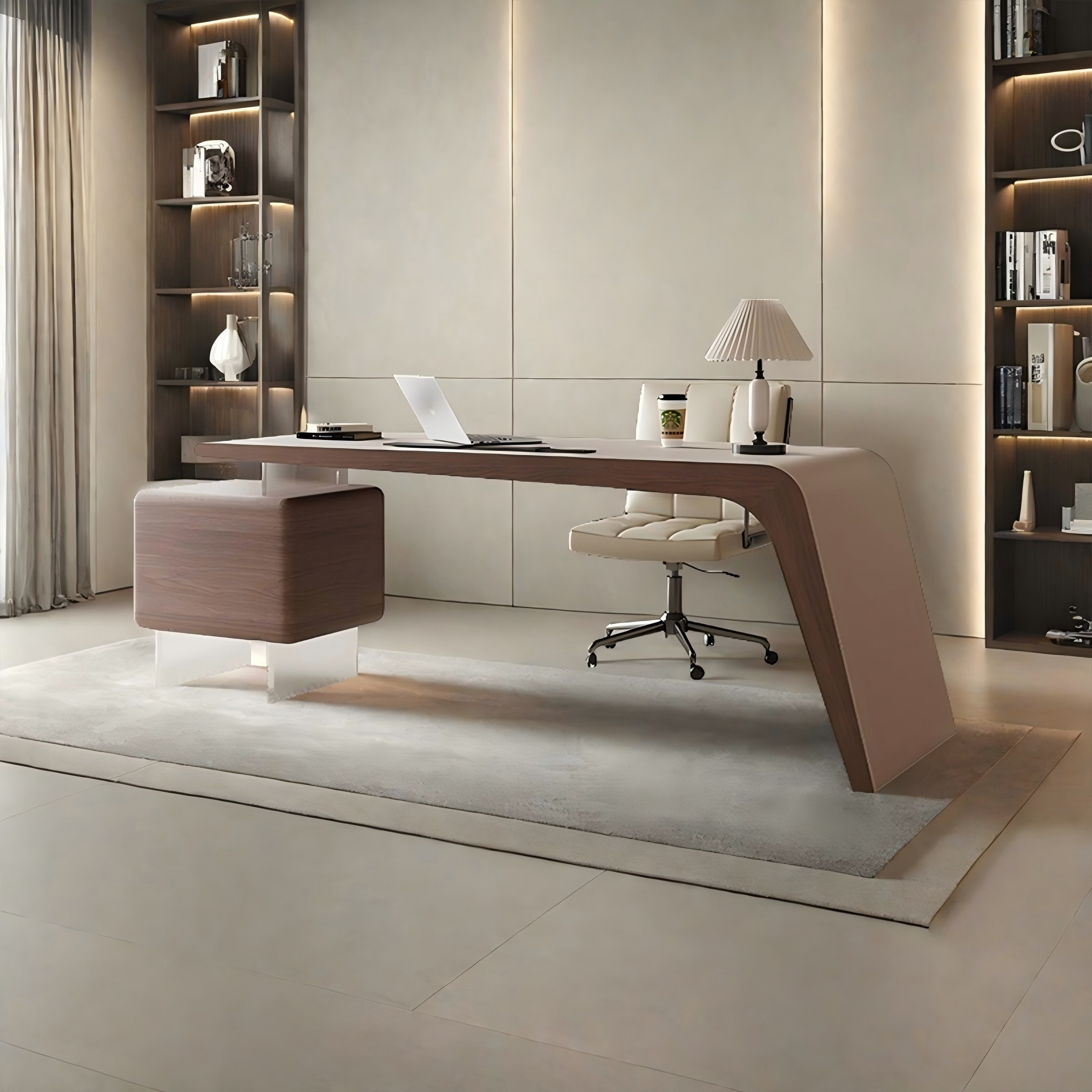 Isla Hopping Modern Solid Wood Office Desk - Wayfair Canada