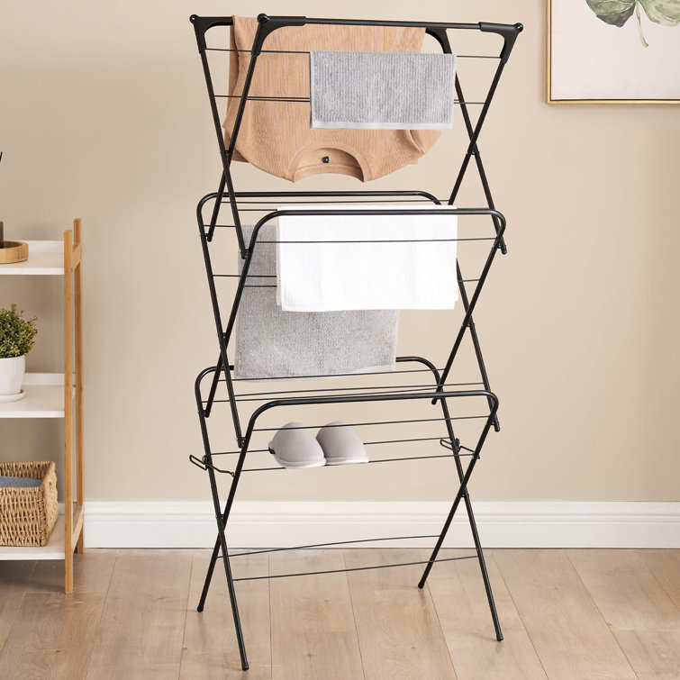 Rebrilliant Metal Foldable Accordion Drying Rack | Wayfair.co.uk