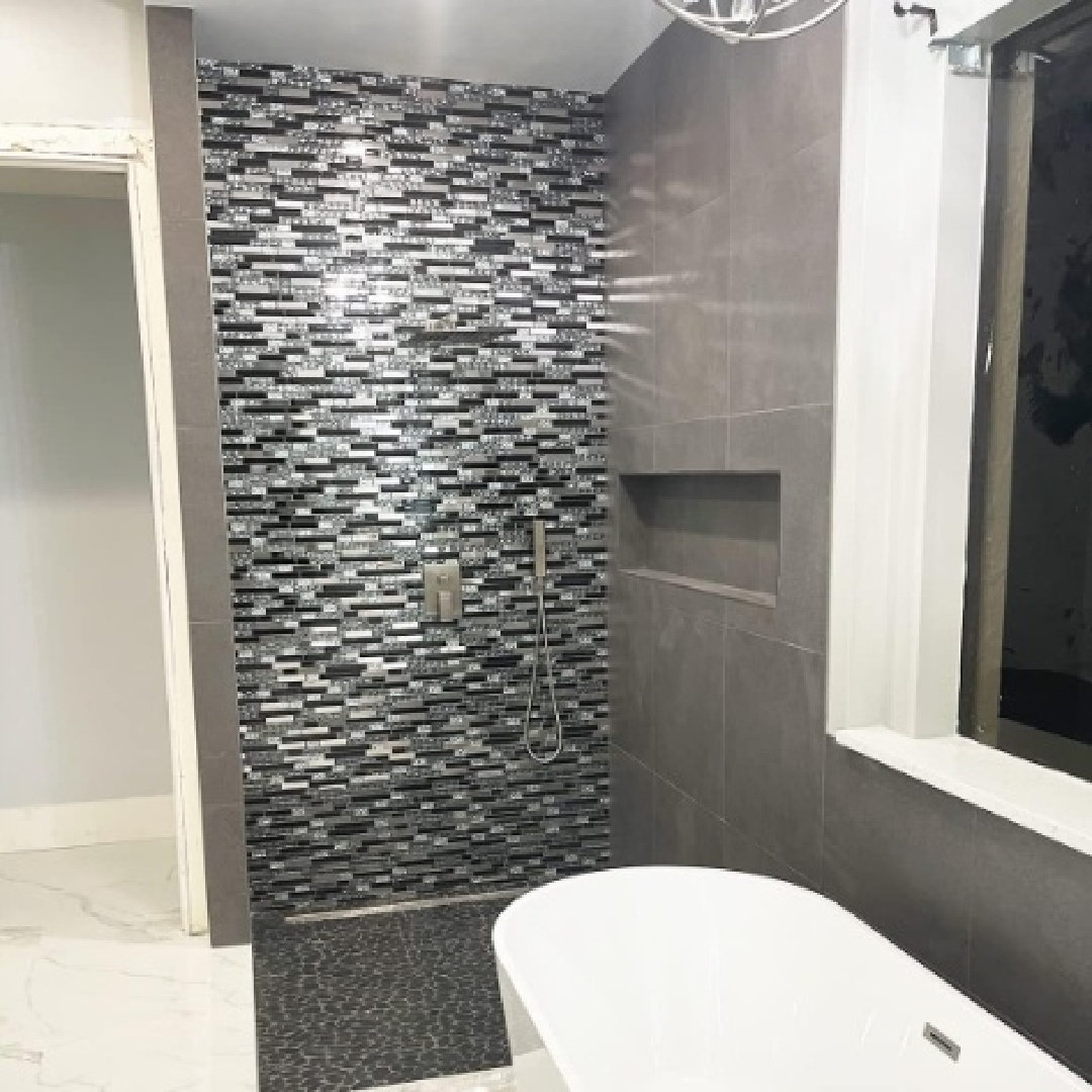 Red Barrel Studio® Glass Metal Tiles For Kitchen Bath Backsplash Tile 5 ...