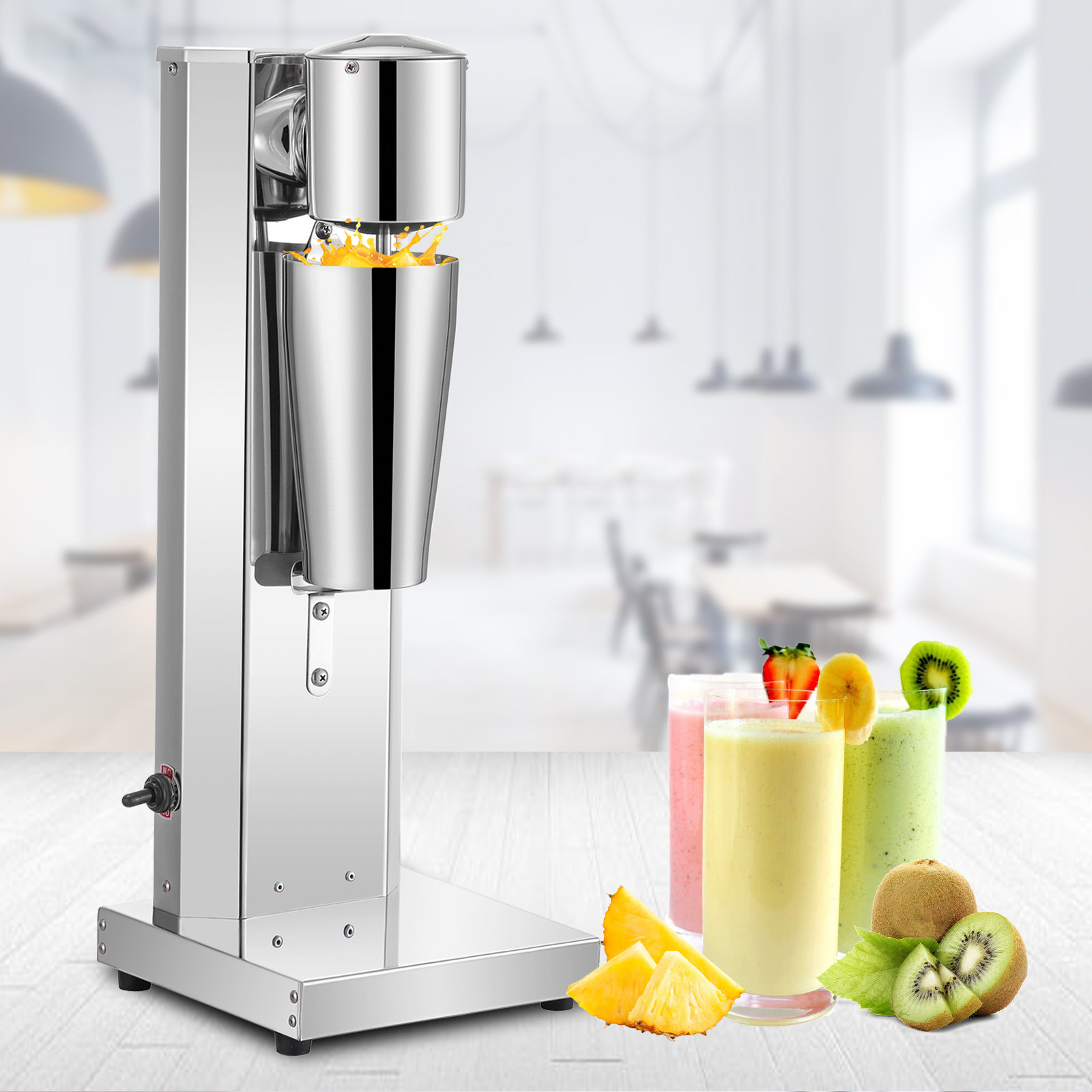 VEVOR Milkshake Maker Kit, Stainless Steel Electric Milkshake Maker ...