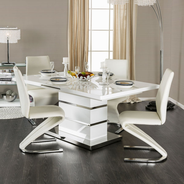 Orren Ellis Midsomer Extendable Pedestal Dining Set & Reviews - Wayfair ...