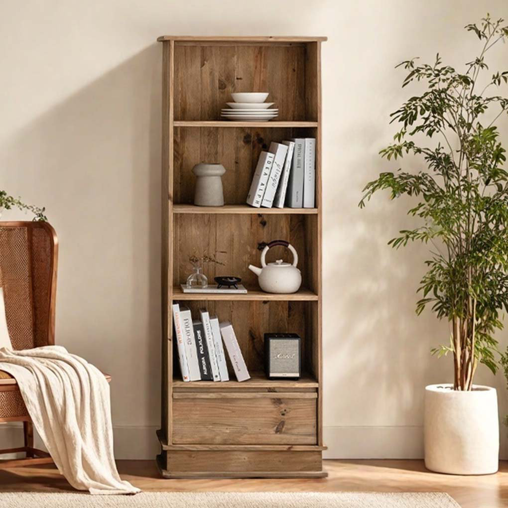 Joy Reading Old Simple Solid Wood Storage Cabinet Bookcase - Wayfair Canada