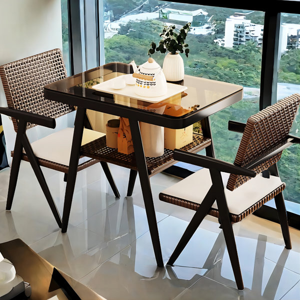 George Oliver Casual Small Balcony Tea Table and Chair Set - Wayfair Canada