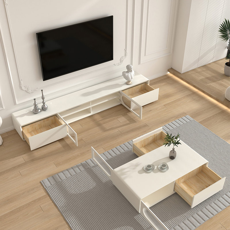 Orxva Galaxy Solid wood TV stand coffee table minimal | Wayfair