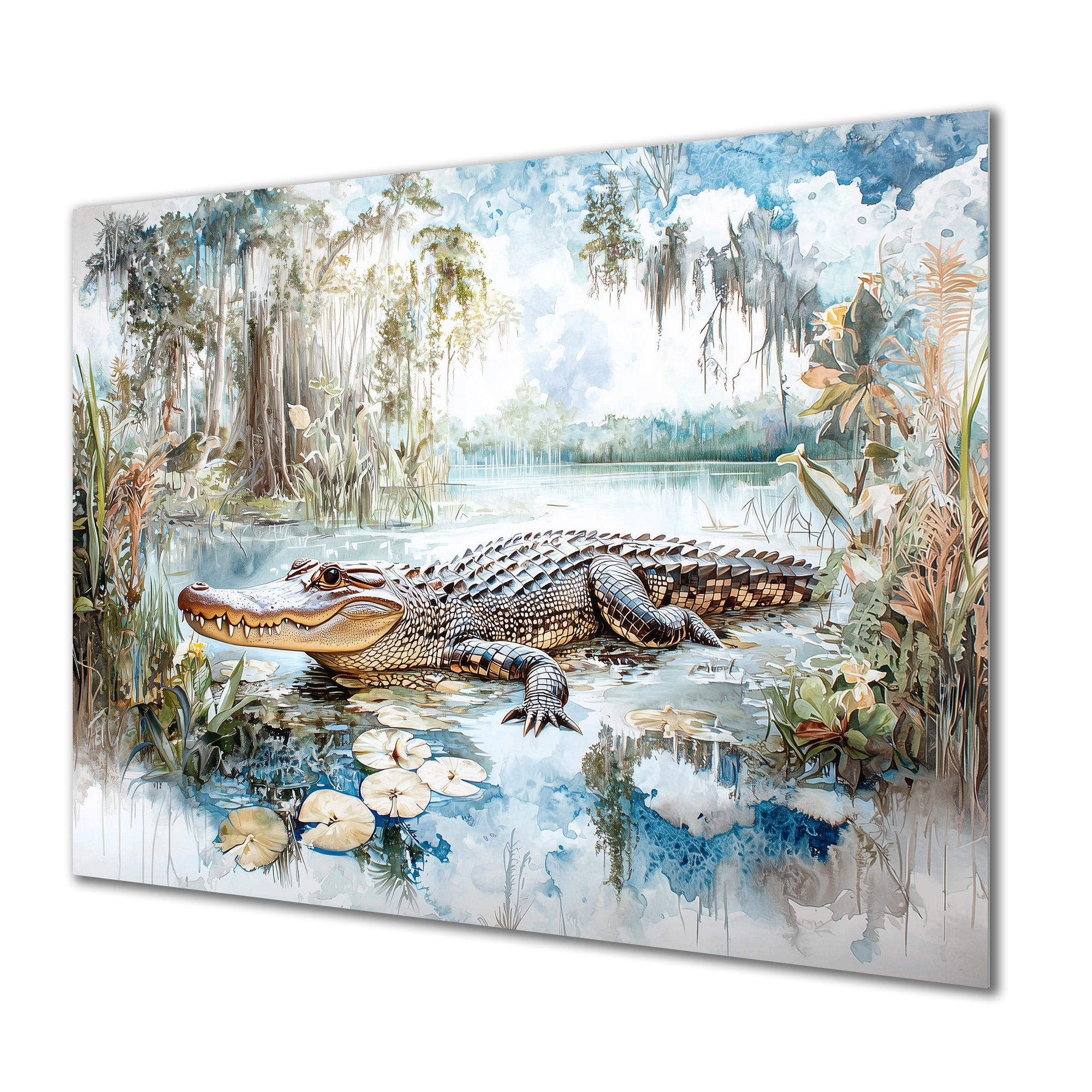 Ophelia & Co. Ancient Swamp Crocodile I - Animals Metal Wall Art ...