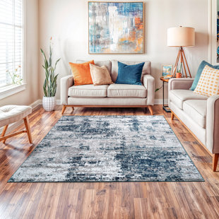 Blue Square Area Rugs You'll Love | Wayfair