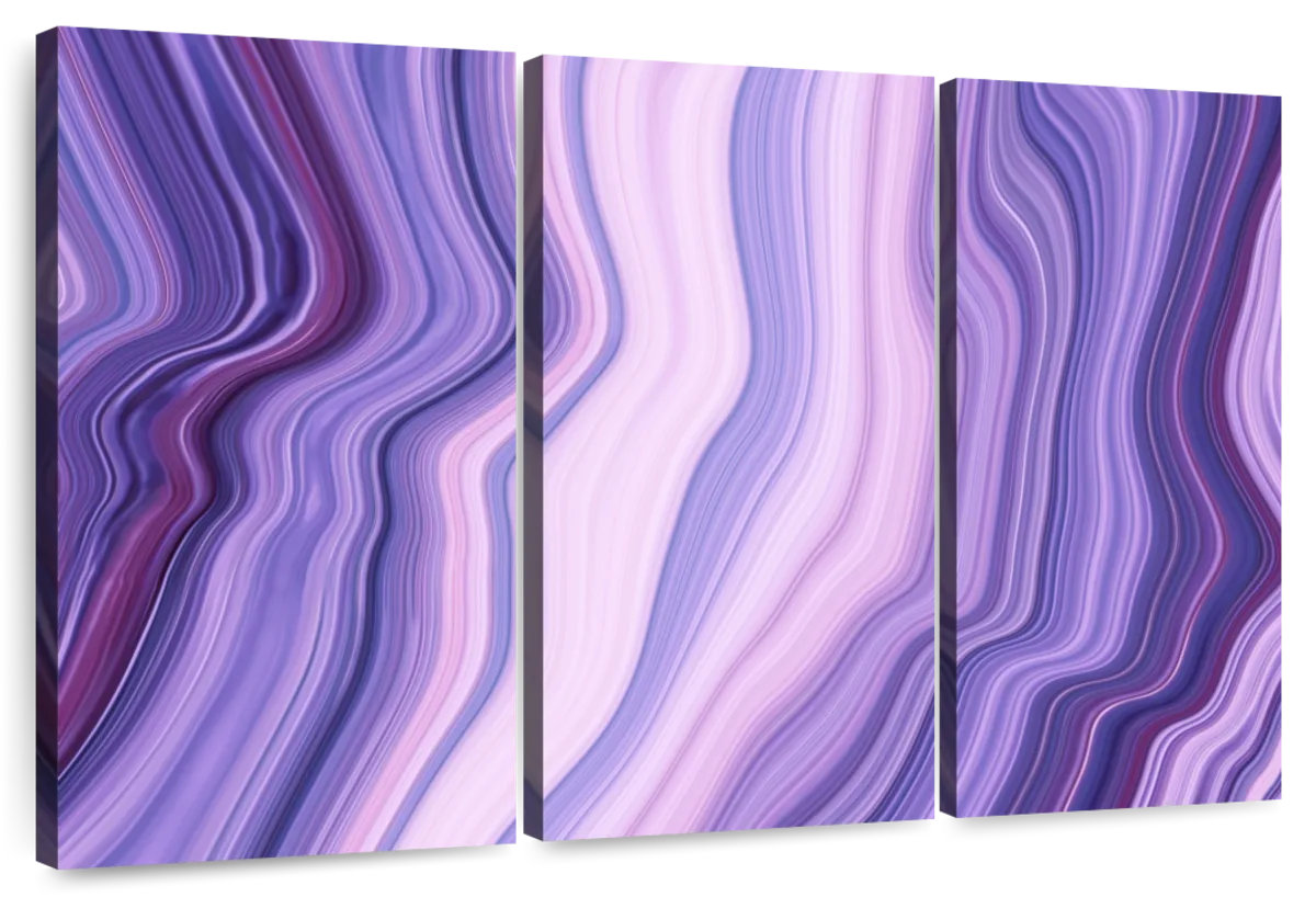 Wade Logan® Avery Abstract Purple Layers | Wayfair