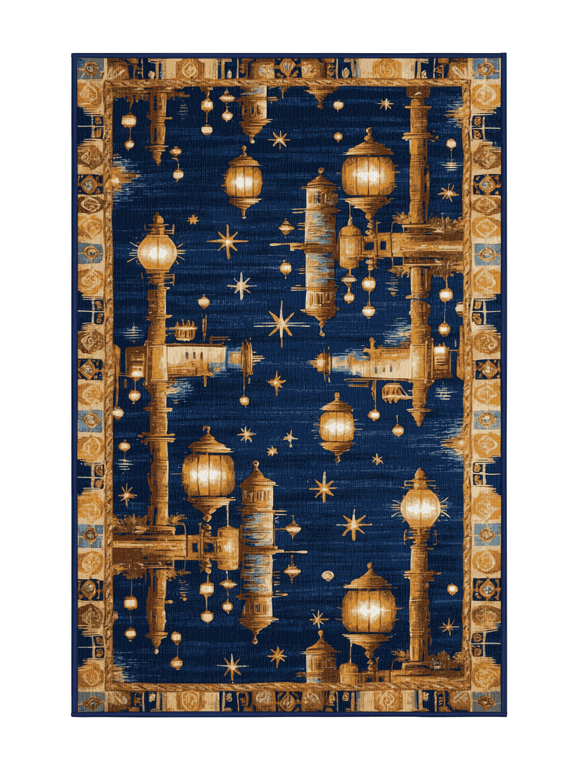 Longshore Tides Washable Harbor lights Nautical Area Rug | Wayfair