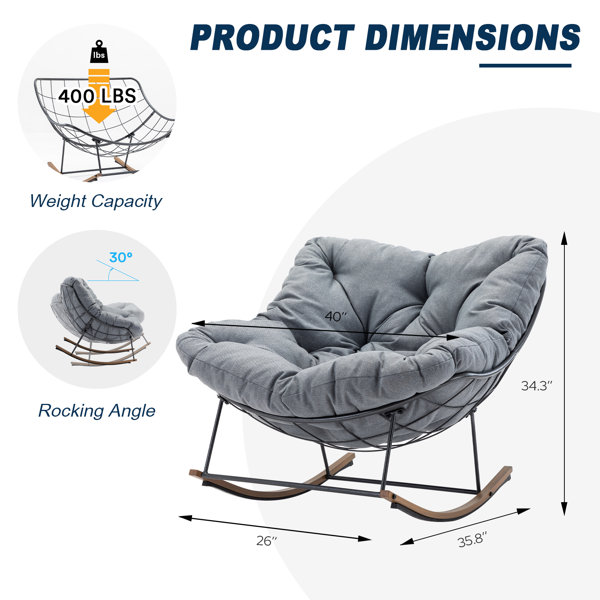 Ivy Bronx Jozzel Rocking Chair & Reviews | Wayfair