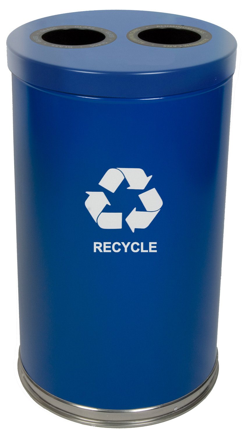 Witt Metal Recycling Steel Open Recycling Bin - 20 Gallons | Wayfair