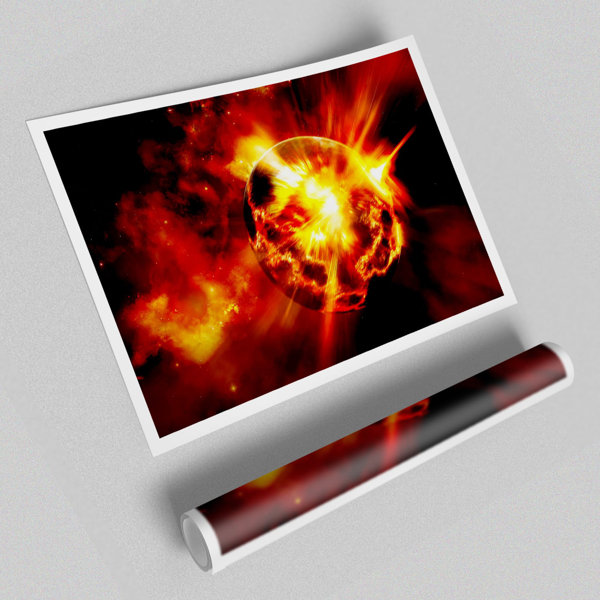 East Urban Home The Suns Core Universe Print Poster - Unframed Graphic ...