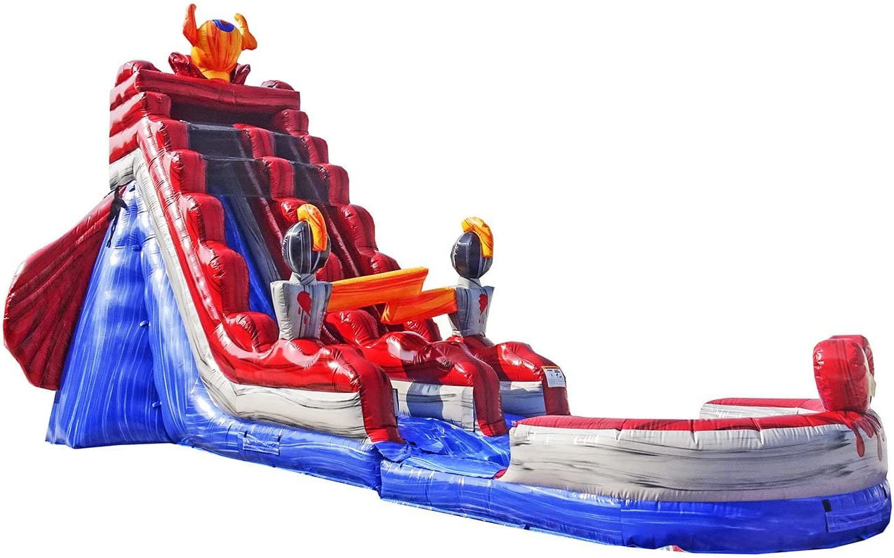 JumpOrange 19 FT Queen Tall Water Slide with Detachable Deep Pool (with ...