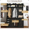 Red Barrel Studio® Farmhouse Hall Tree With Storage Entryway Bench With ...