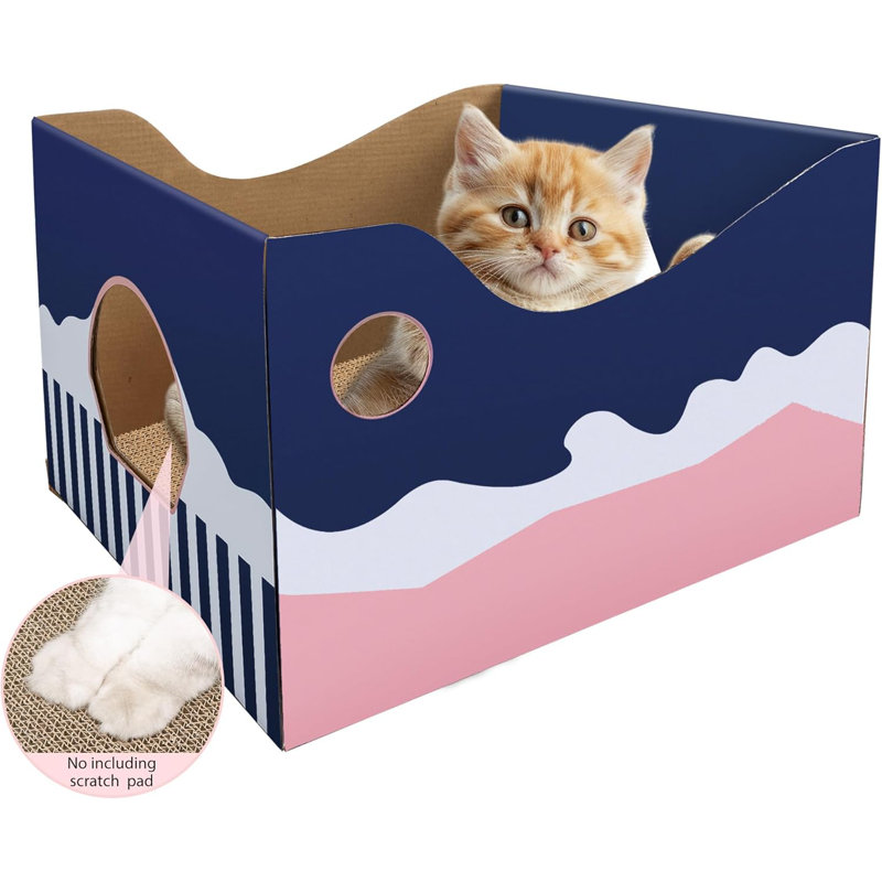 Archie & Oscar™ Cat Bed Cat Scratcher Box | Wayfair