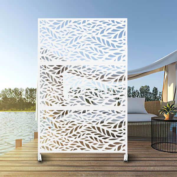 MAYEERTY 4 ft. H x 6 ft. W Metal Privacy Screen & Reviews | Wayfair
