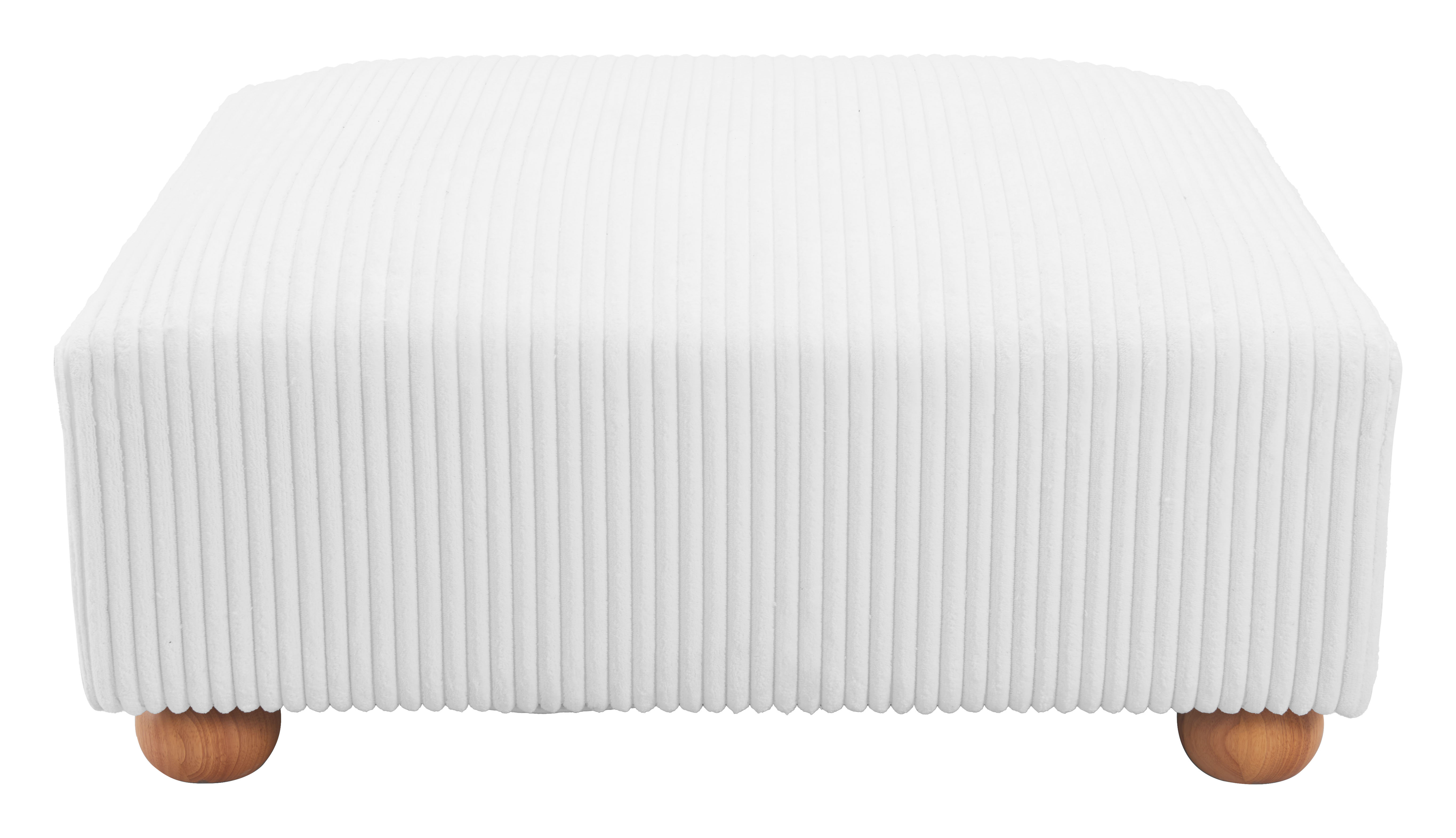 Orren Ellis Kvon Ottoman White | Wayfair