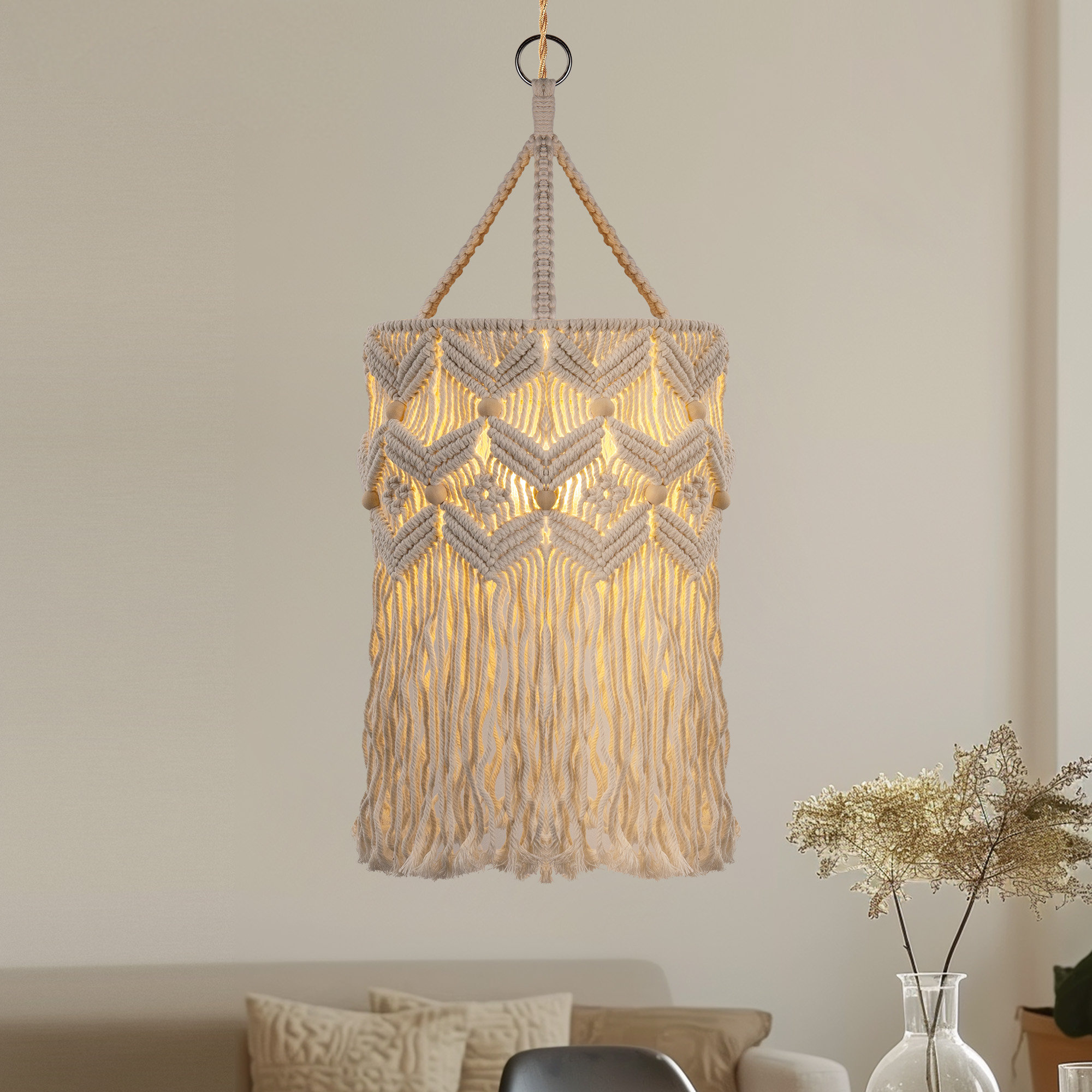 Dakota Fields Daleysa 1 - Light White Pendant | Wayfair