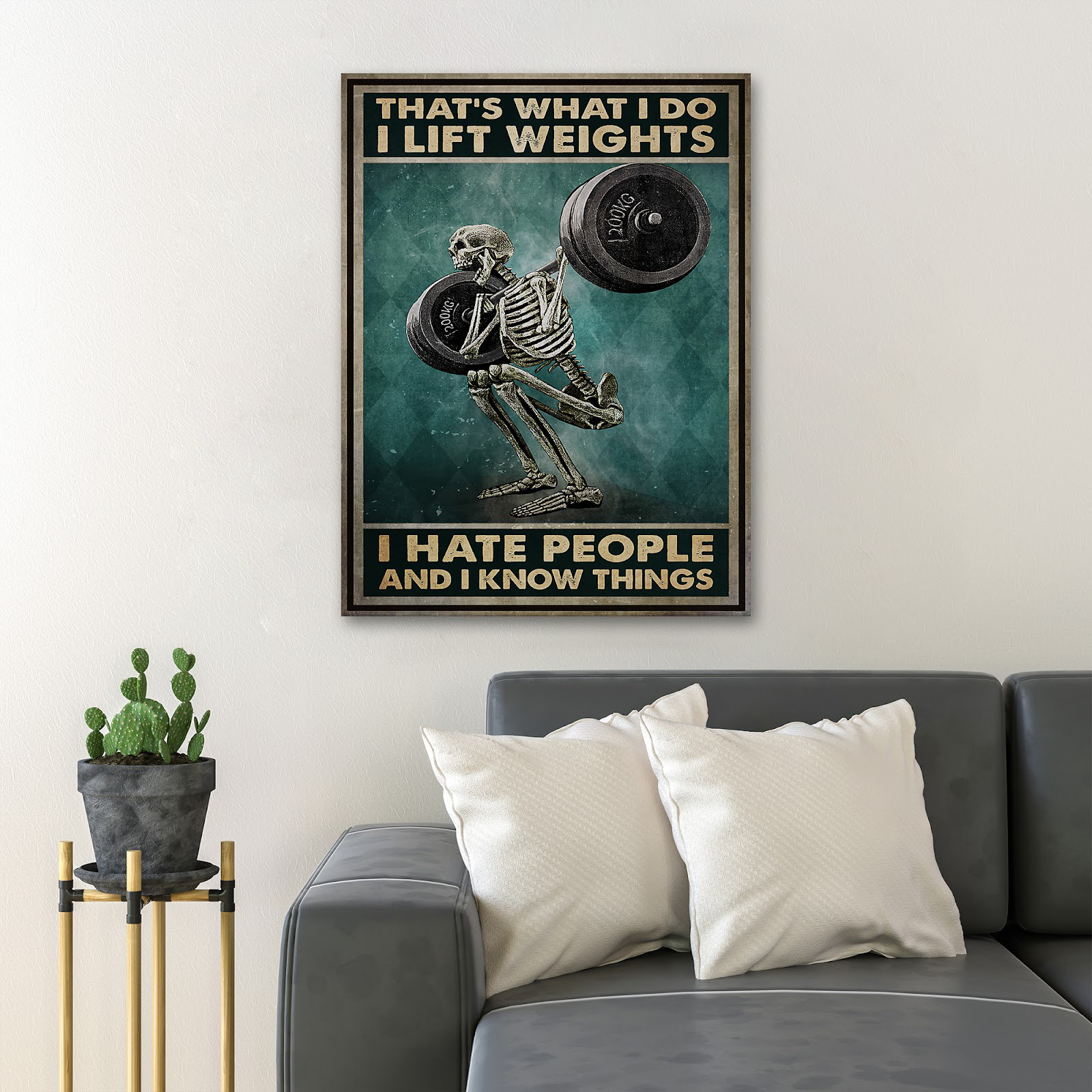 Skeleton Doing People Things