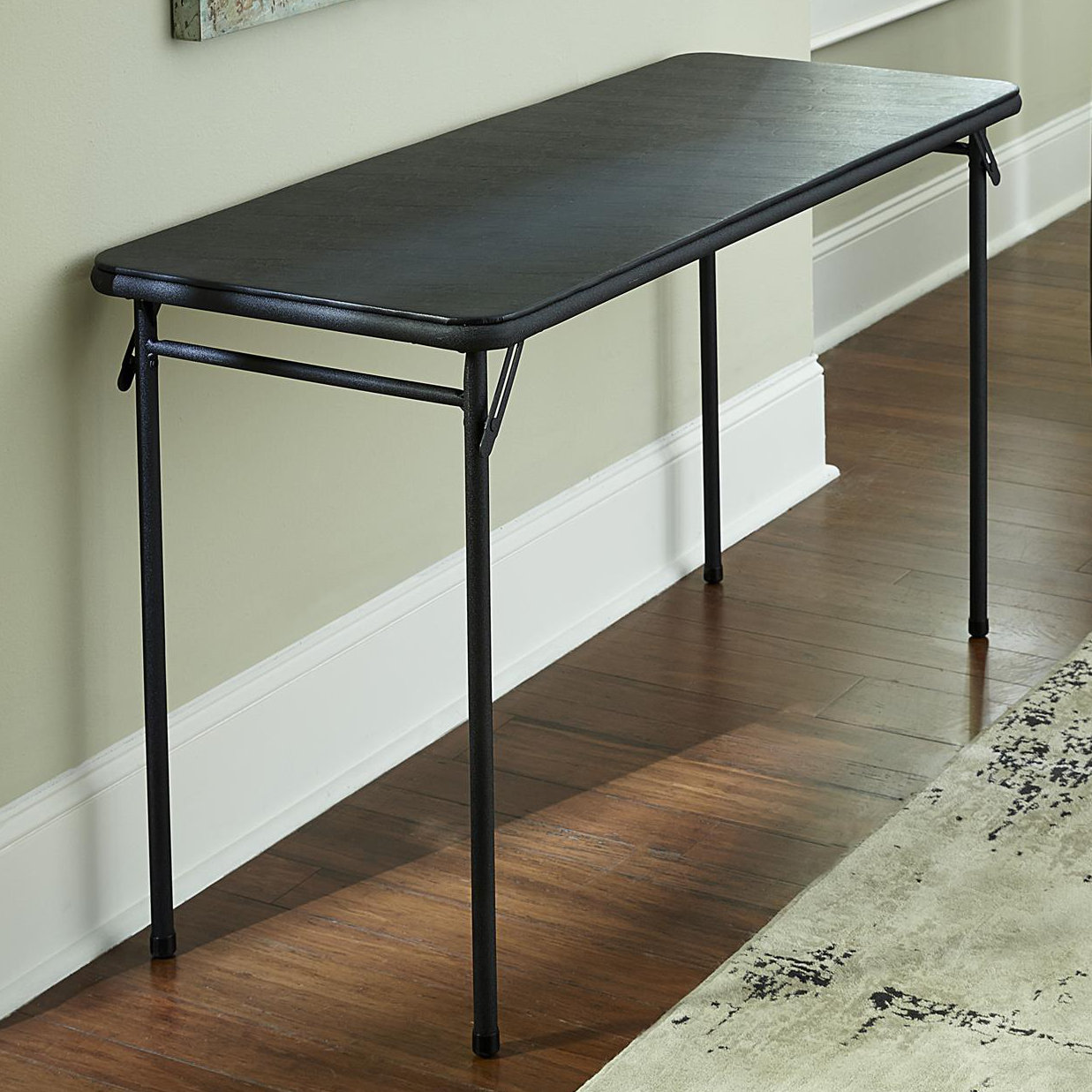 COSCO 20" x 48" Vinyl Top Serving Folding Table & Reviews | Wayfair