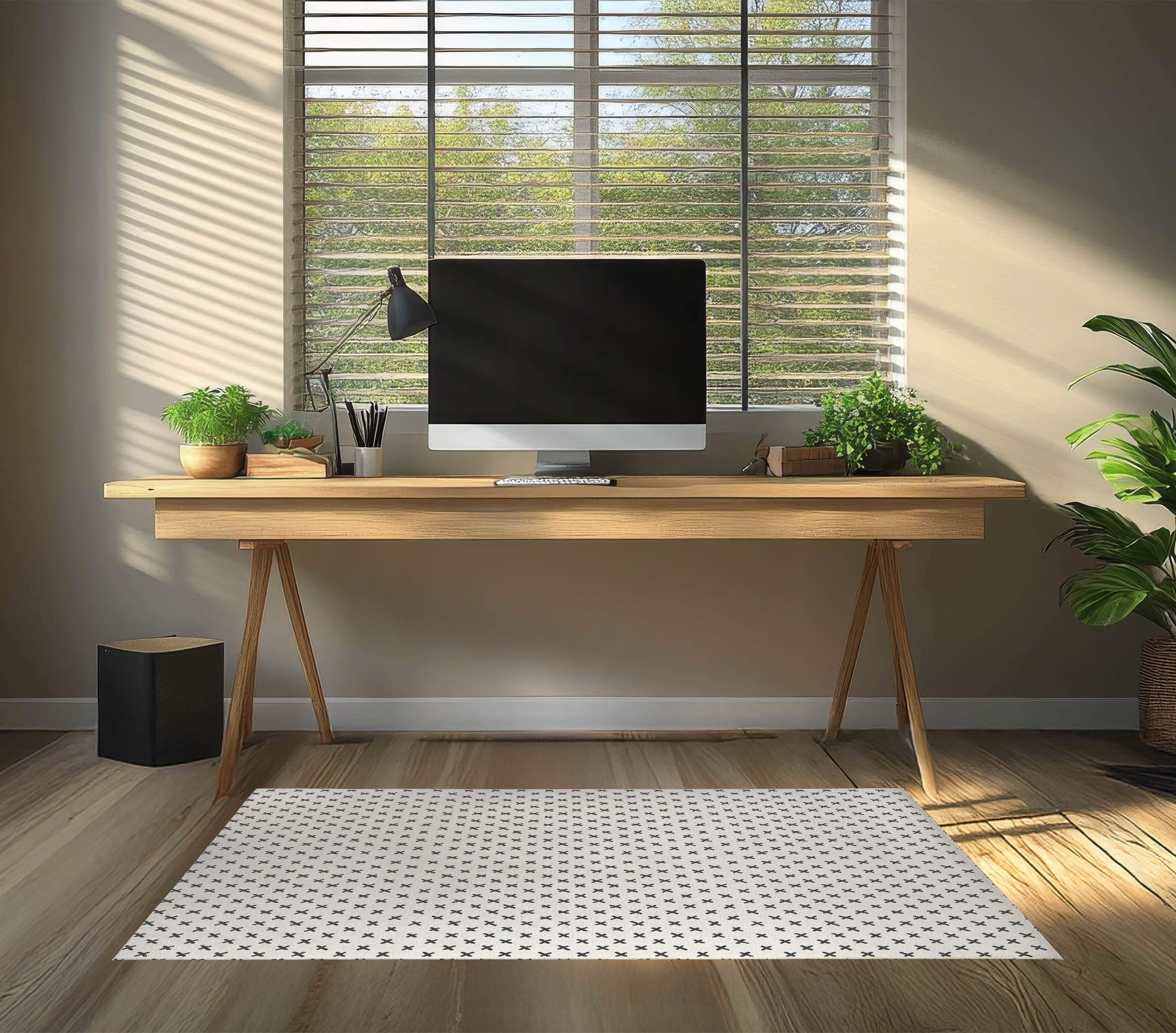 Christopher's Corner Criss Cross Office Mat | Wayfair