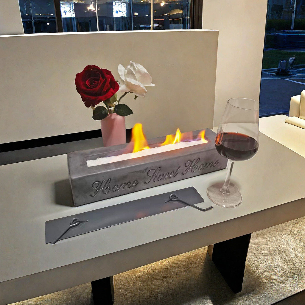 CMCUSTOM Concrete Alcohol Tabletop Fireplace | Wayfair