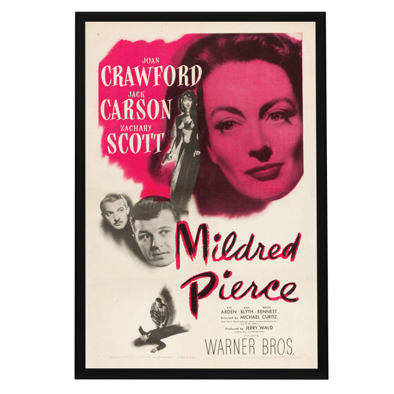 SnapeZo Mildred Pierce 1945 Framed On Paper Poster | Wayfair