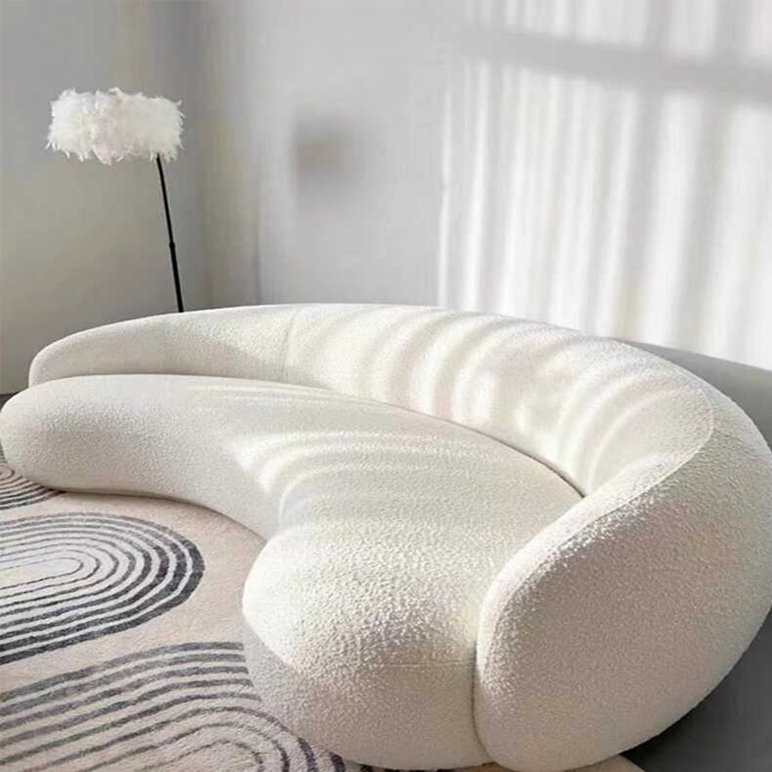 Comfort Zone Furniture.e Nordic light luxury ins wind curved creative ...