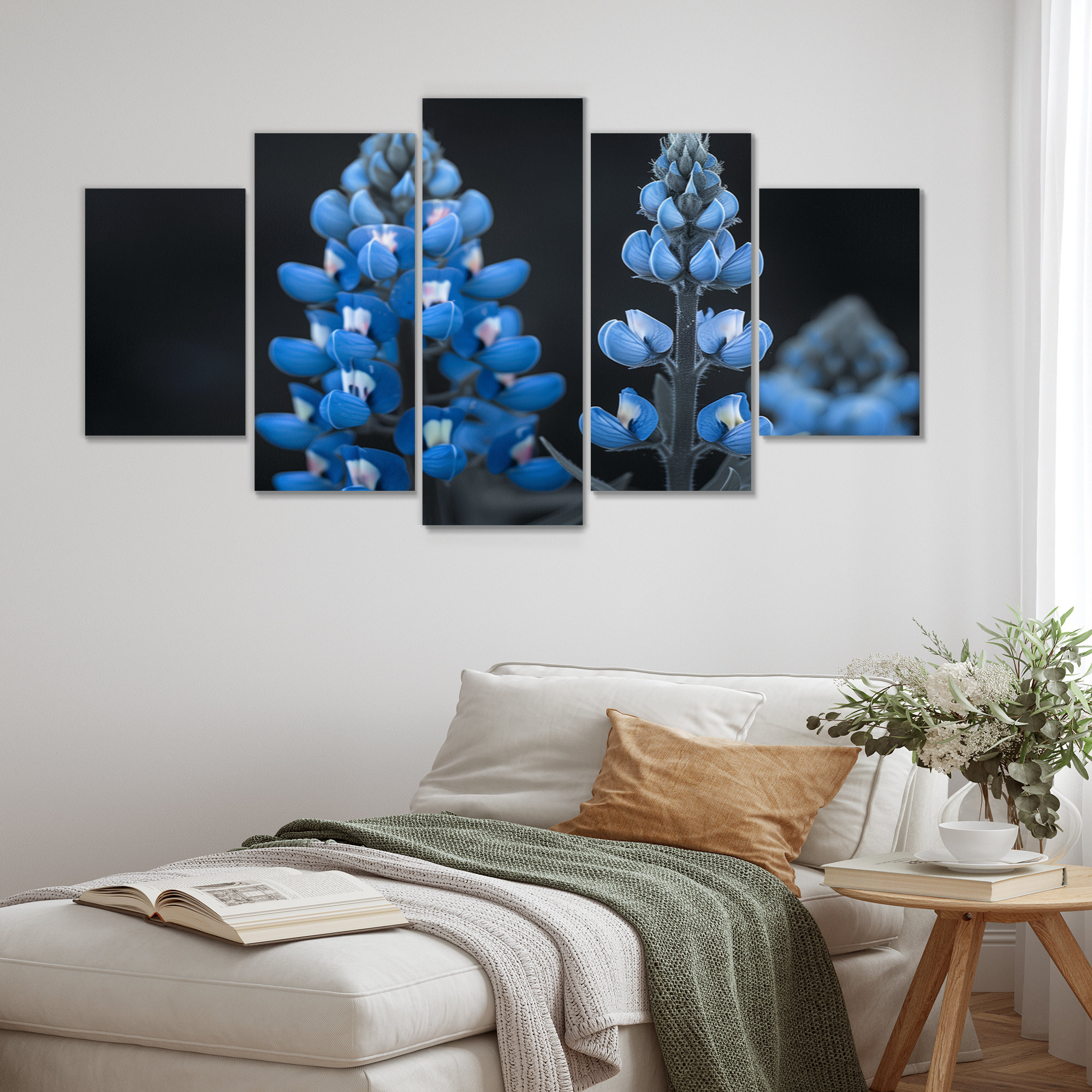 Ebern Designs Blue Black Blue Bonnets Peaceful Summer Meadows - Blue ...