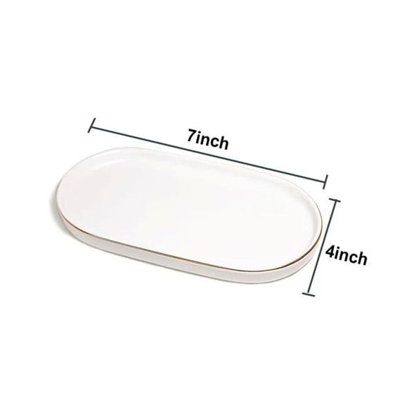 Mercer41 Feiga Ceramic / Porcelain Tray | Wayfair