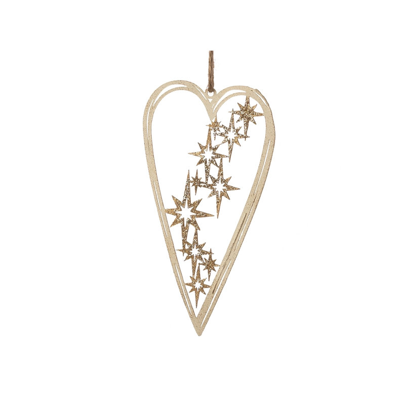 The Holiday Aisle® Hanging Heart Holiday Shaped Ornament | Wayfair