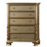 Rosdorf Park Lurlean Gold Tufted Upholstered Bedroom Set | Wayfair