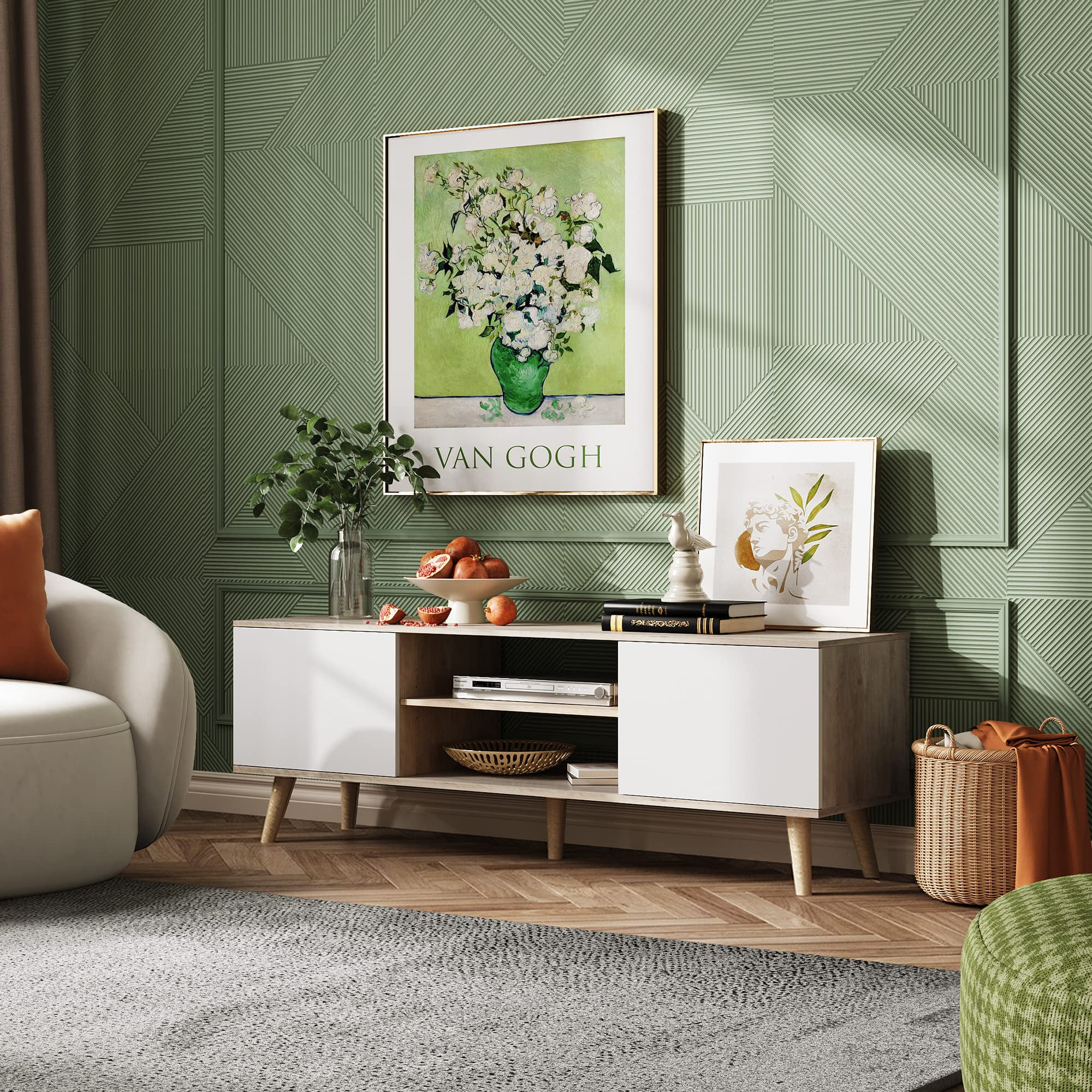 Wade Logan® Avahlyn TV Stand with Storage & Reviews - Wayfair Canada