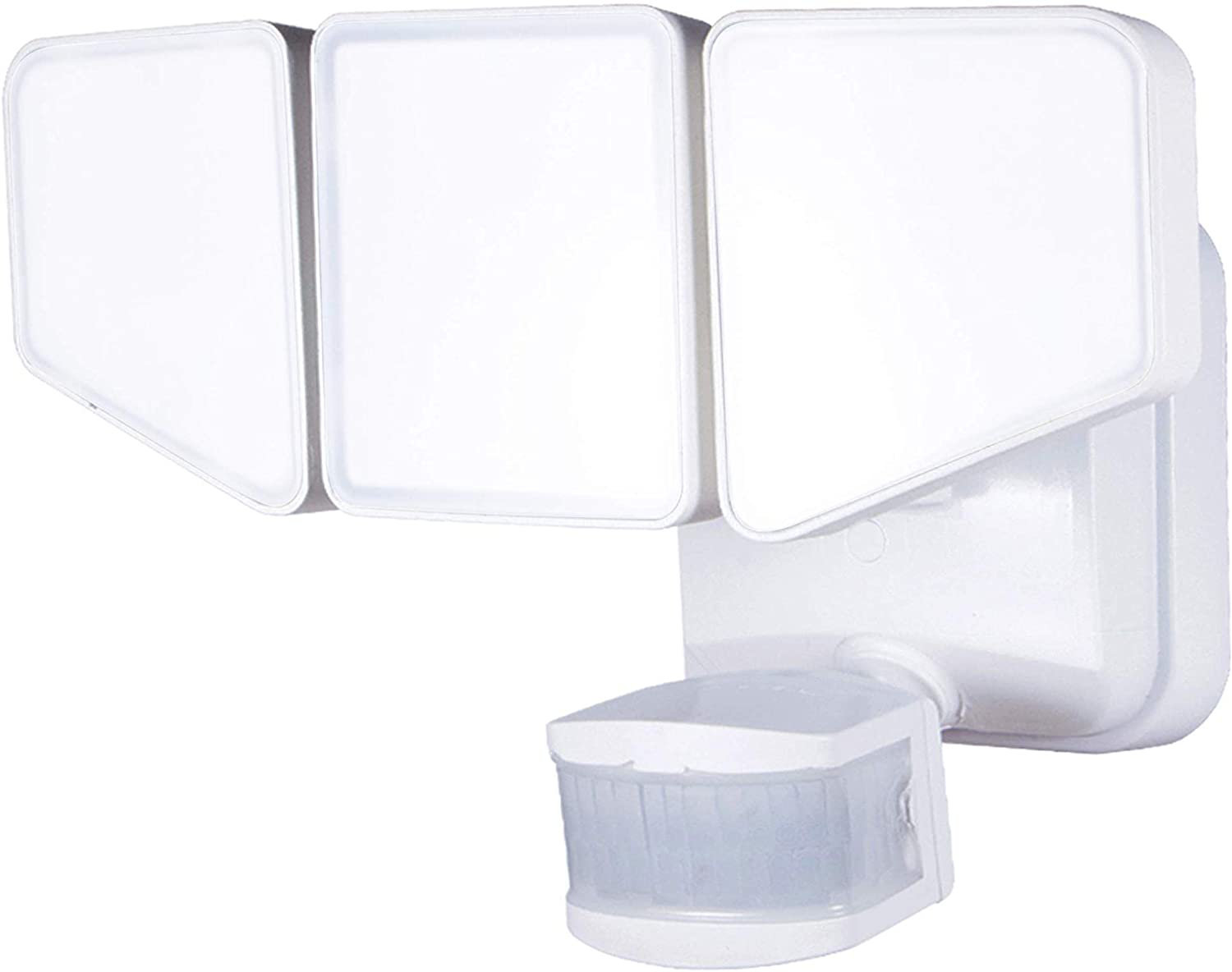 BOMBCY LED Outdoor Flood Security Sensor, 3100 Lumens, 3 Adjustable ...