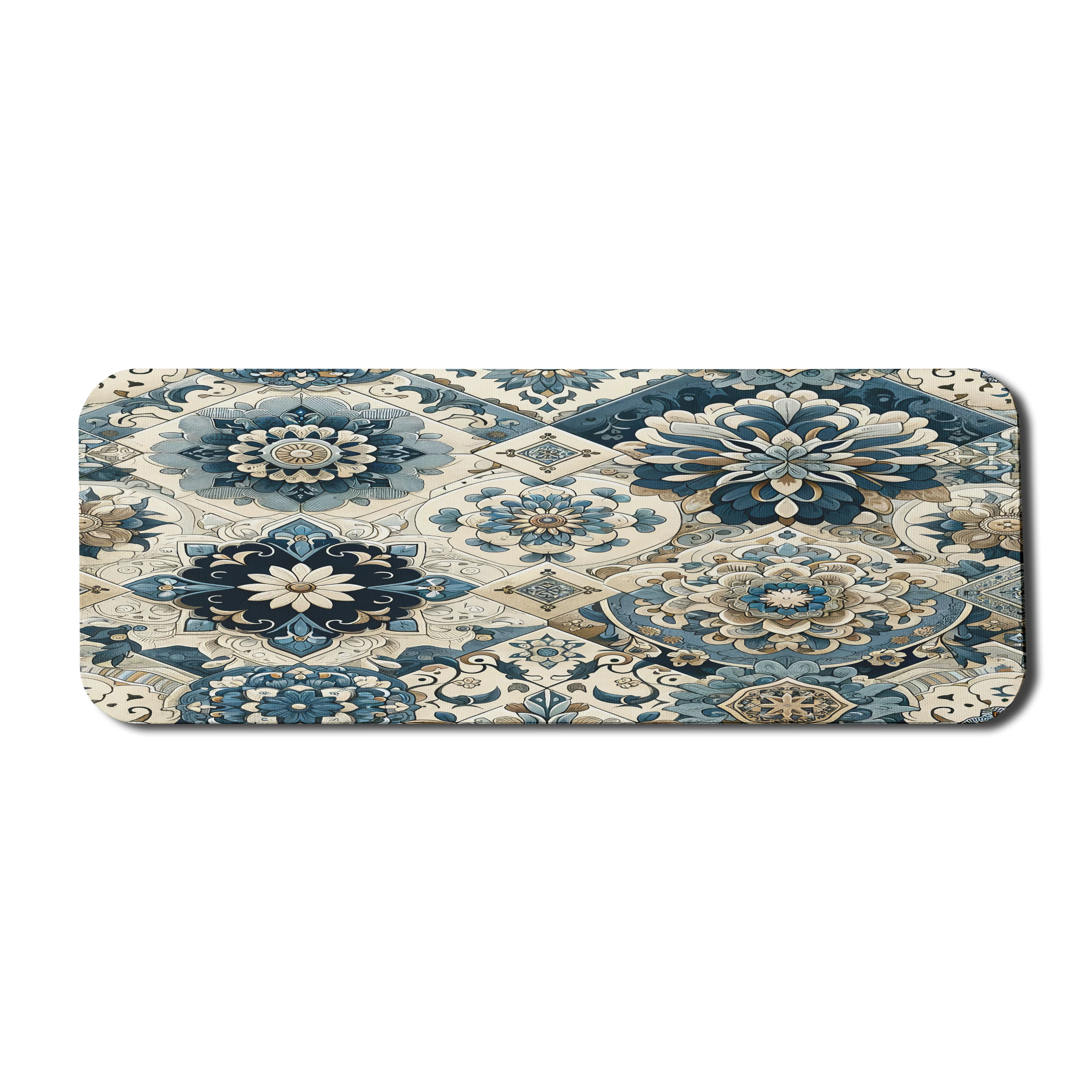 Winston Porter Ethnic Gaming Mouse Pad Mosaic Look Azulejo Inspired 31 ...