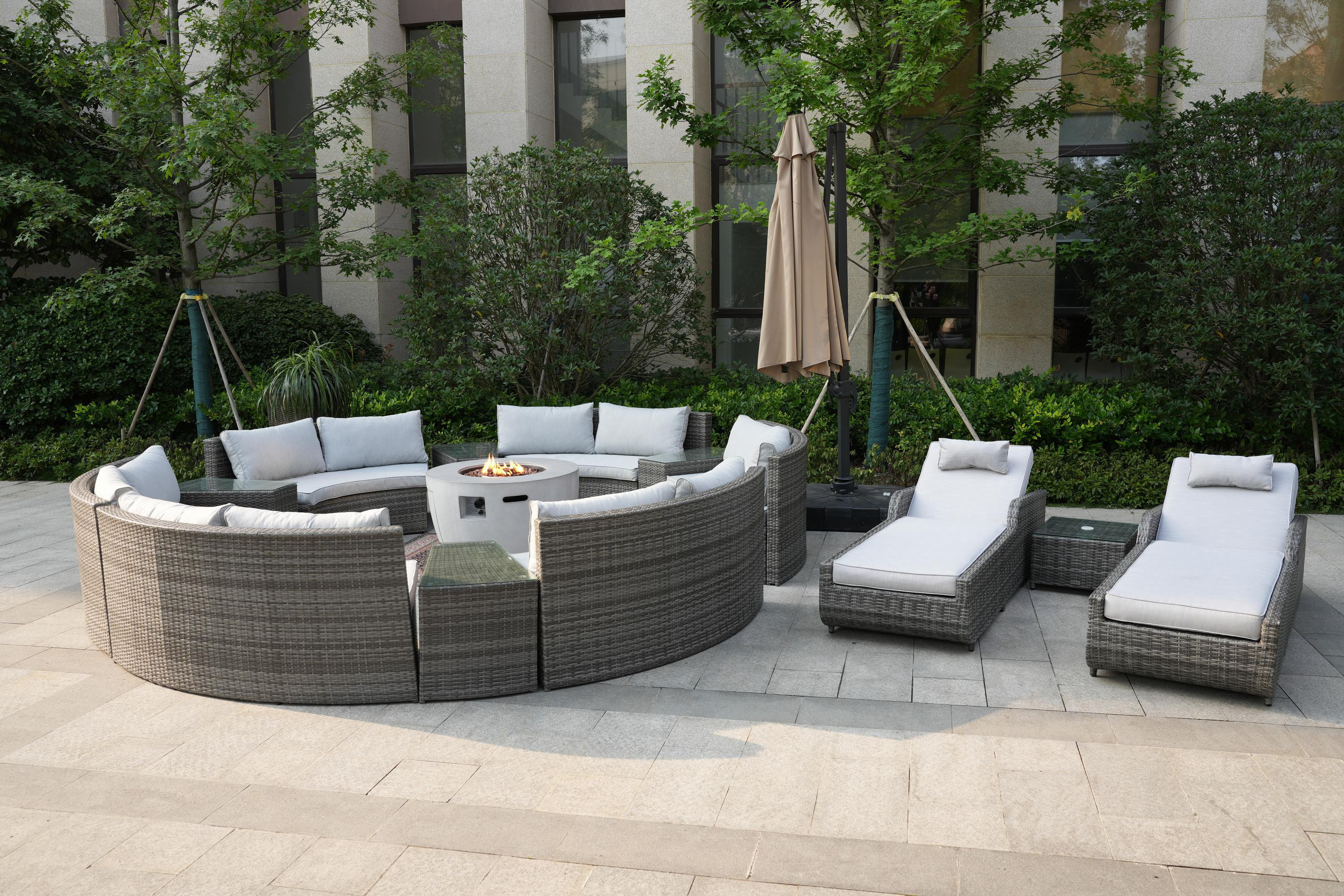 Sol 72 Outdoor™ Sheppard Wicker/Rattan 14 - Person Seating Group With ...