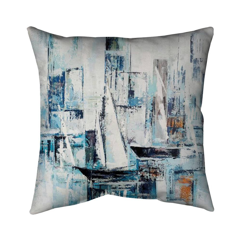 Begin Edition International Inc. Abstract Shapes and Boats Square Throw ...