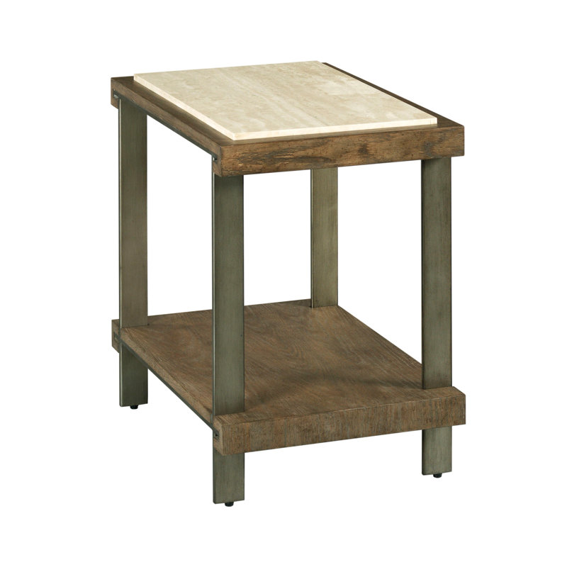 Birch Lane™ Mirri Stone End Table with Storage | Wayfair
