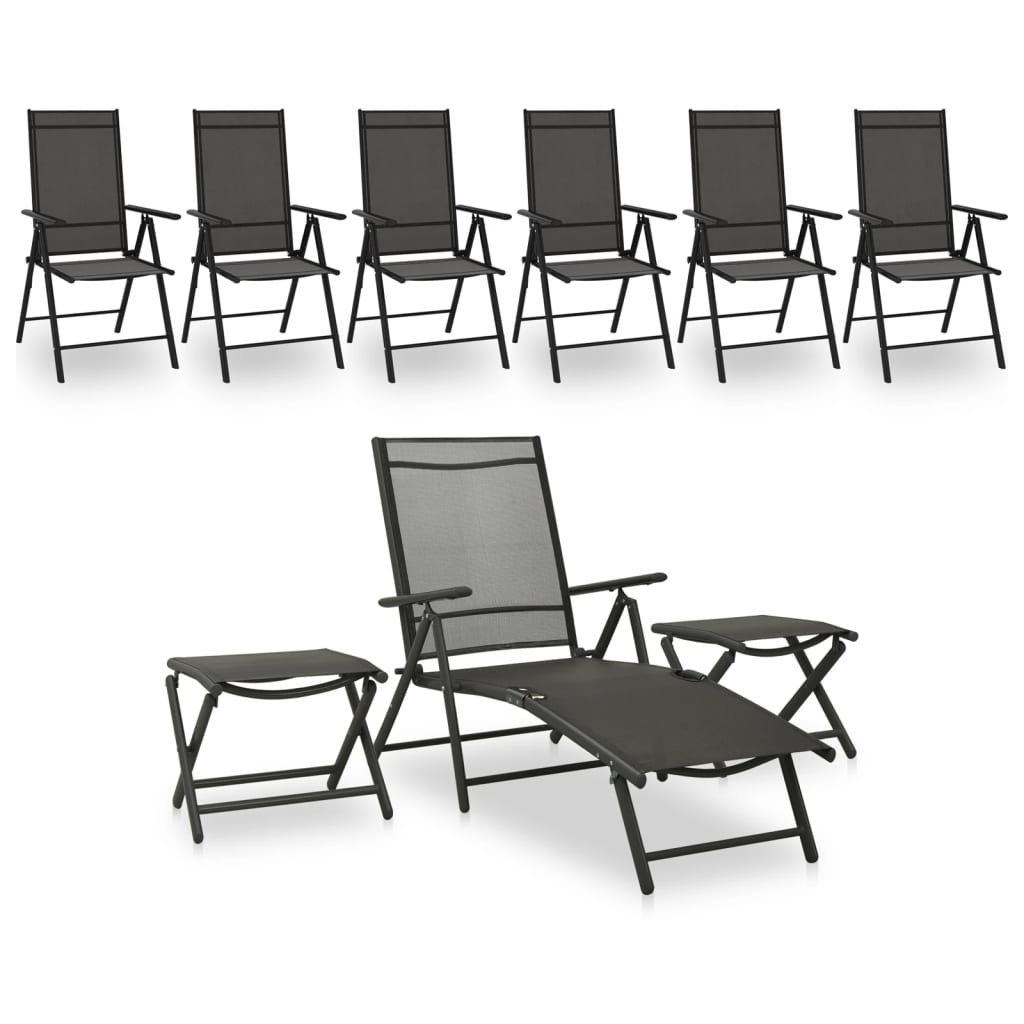 Arlmont & Co. Gaiah 9 Piece Lounge Multiple Chairs Seating Group | Wayfair